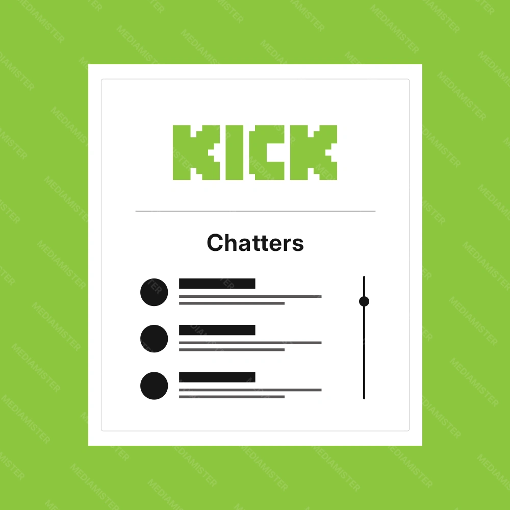 Buy Kick Chatters from $2 | 100% Safe | Media Mister